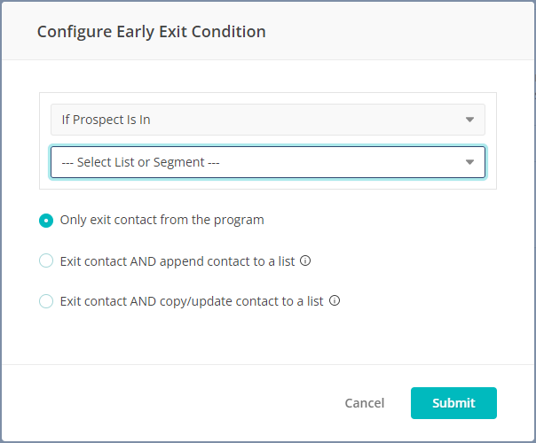 How To Use Early-Exit Conditions – Act-On Connect Home