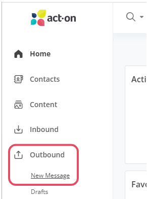 3. Create a Basic Email – Act-On Connect Home