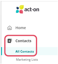2. Add Your Contacts – Act-On Connect Home