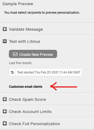 Testing an Email Message with Litmus – Act-On Connect Home
