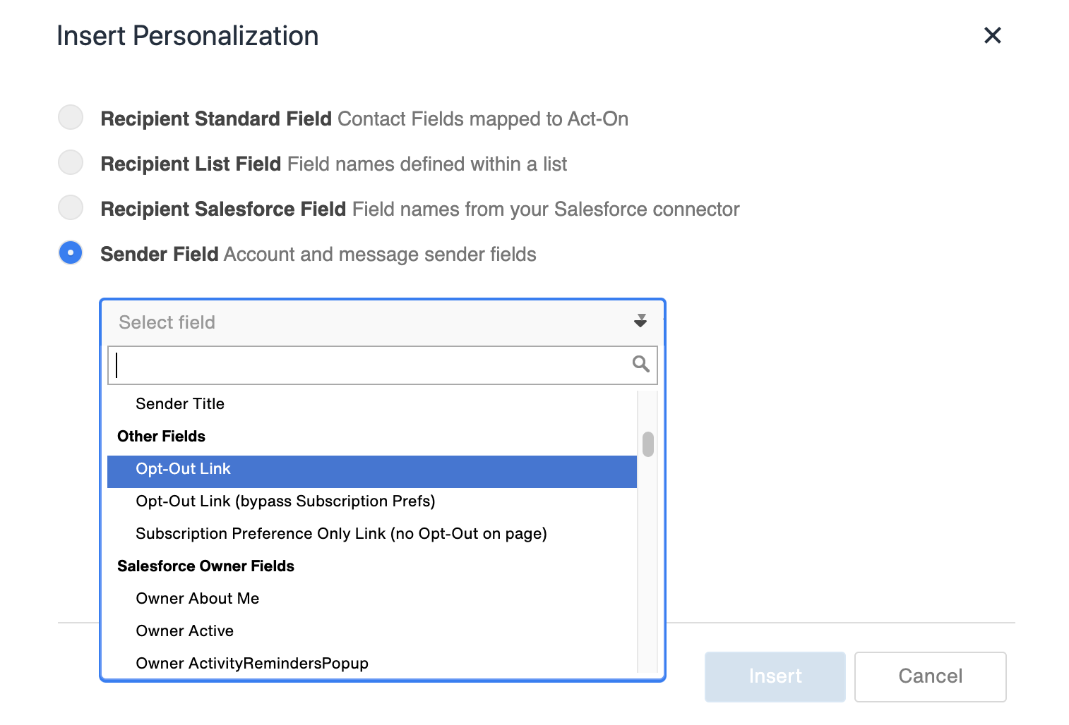 How to Add an Opt-Out Link to an Email – Act-On Connect Home