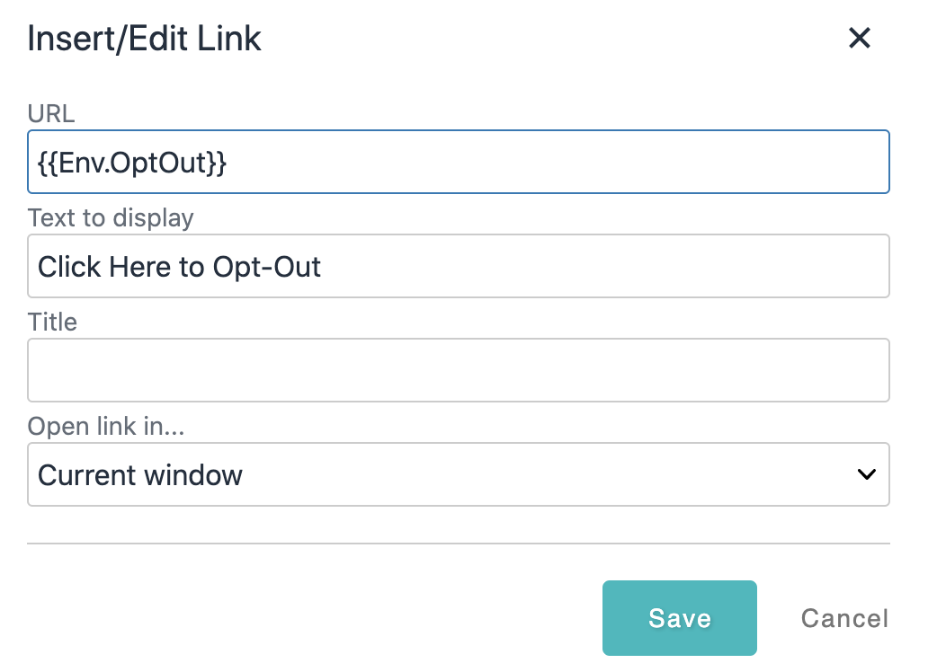 How to Add an Opt-Out Link to an Email – Act-On Connect Home