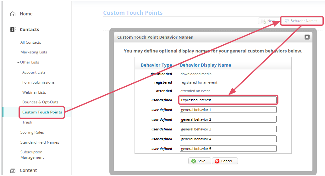 Using Custom Touch Points for Segmentation – Act-On Connect Home