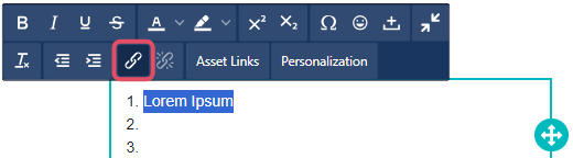 Anchor Links (Email Composer) – Act-On Connect Home