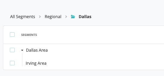 Act-On Contacts: Create Subsegment Now Defaults to Parent Segment's Folder – Act-On Connect Home