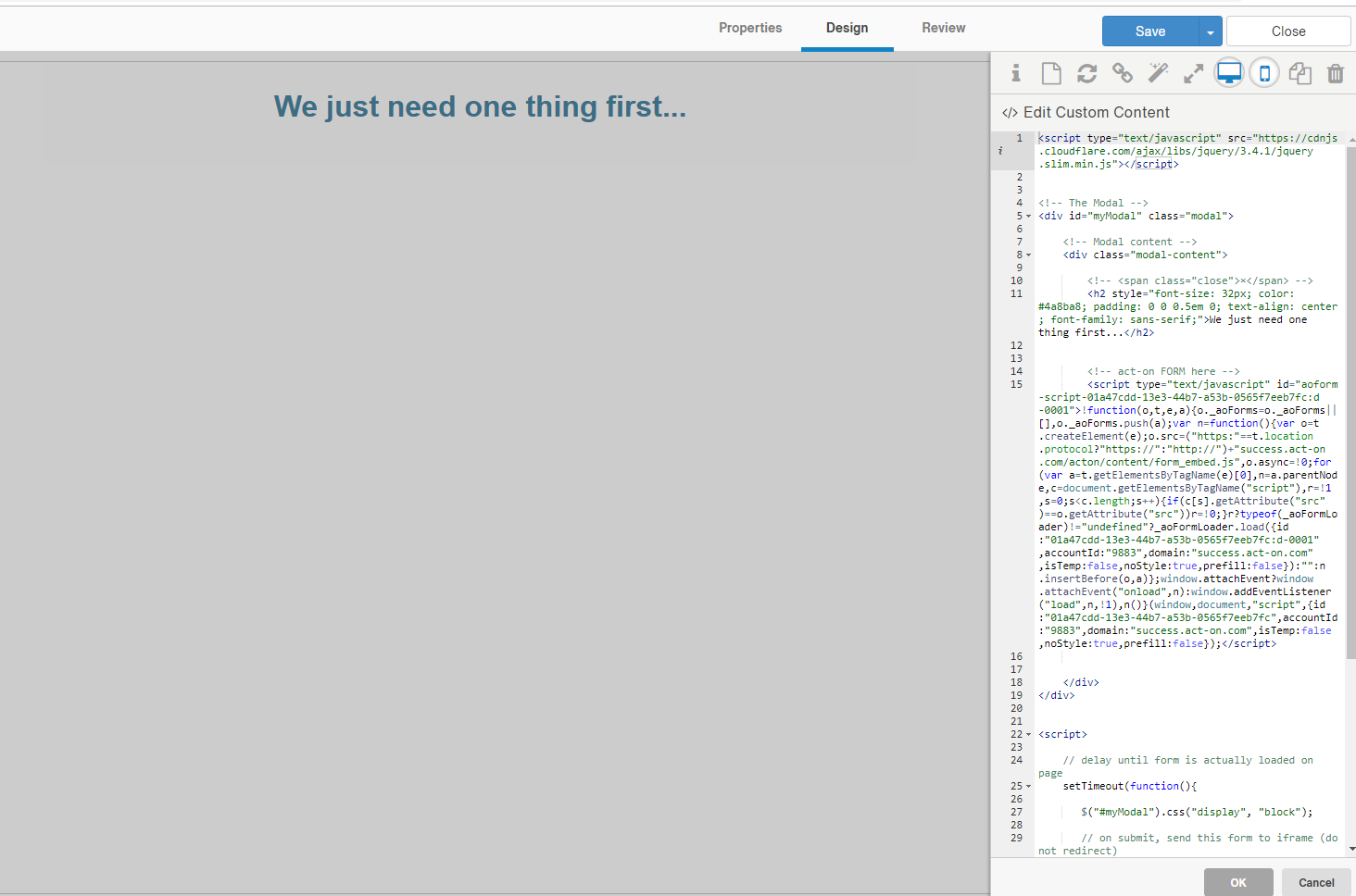 Campaign Playbook: Gating a PDF with a Pop-up Form – Act-On Connect